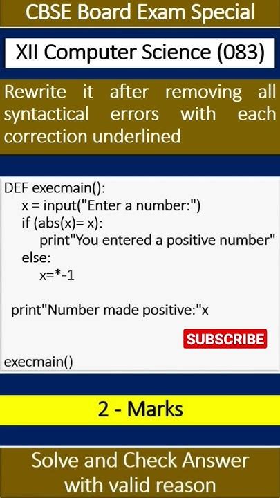 1 errors correcting questions solved python cs 12 cs083 shorts