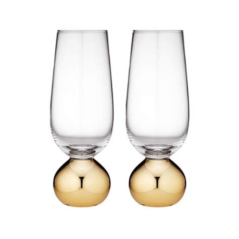 2pc Tempa Astrid Gold Champagne Glass Party Drinkware Bunnings Australia