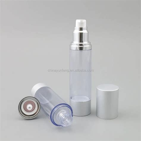 화장품 포장 50ml 펌프 스프레이 Airless 병 실버 캡 Buy 50ml 스프레이 병실버 펌프50ml 화장품 병 Product On