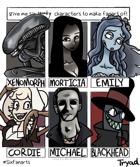 Six Spooky Fanarts Challenge By Truemahogany On Deviantart