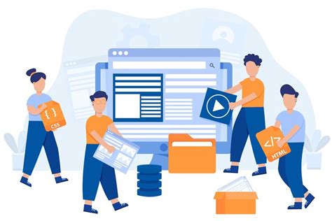 Free Vector Hand Drawn Web Developers