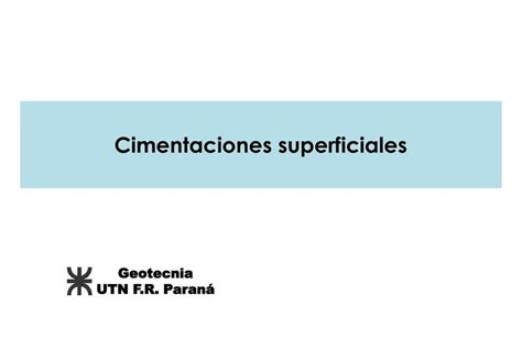 Cimentaciones superficiales Iván uDocz