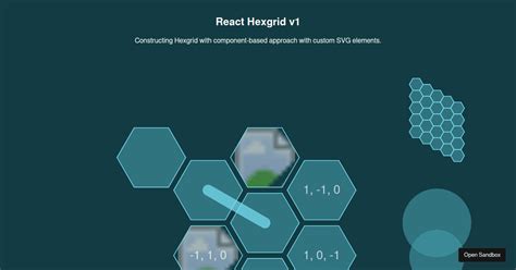 Hexgrid Custom Grid Codesandbox