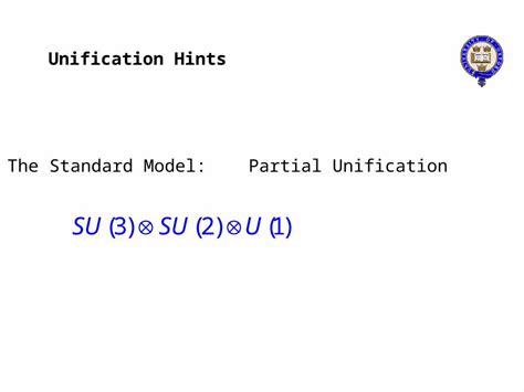 ppt unification hints the standard model partial unification