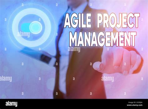 Conceptual Hand Writing Showing Agile Project Management Concept Meaning Management Methodology