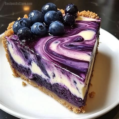 Blueberry Swirl Cheesecake Creamy And Delicious Dessert Recipes By