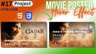 Gadar 2 Movie Poster Hover Effect HTML U0026 CSS We Doovi