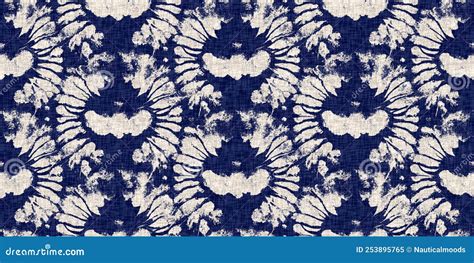 Summer Indigo Batik Block Print Dyed Motif Seamless Border Pattern Fashion Edging Ribbon Trim