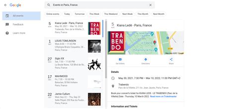 SearchData Documentation Google Events API