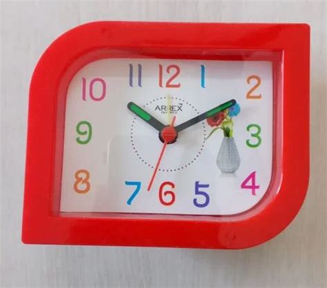 Rectangular Red And White Arrex Plastic Alarm Clock Size X Inch Lxw At Rs Piece In Morbi