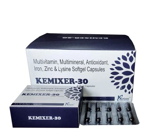 Multivitamin Multimineral Soft Gel Capsules Pack Of 30 At Rs 3300 Box