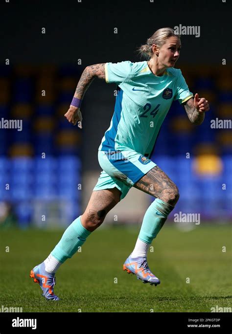 Australias Larissa Crummer During An International Friendly Match At