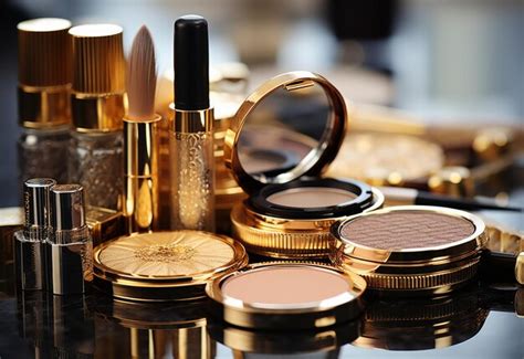 Premium Photo Assorted Cosmetics Spread On A Table