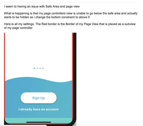 Ios Iphonex Safe Area Leads To Hidden Content While Using Pageviewcontroller Stack Overflow