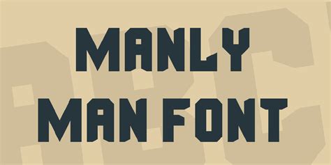 Download Manly Man Font Font