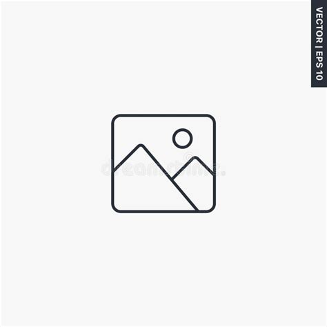 Image Linear Style Sign For Mobile Concept And Web Design Stock Vector