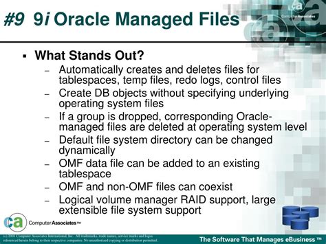 ppt top reasons to move to oracle 9i powerpoint presentation free