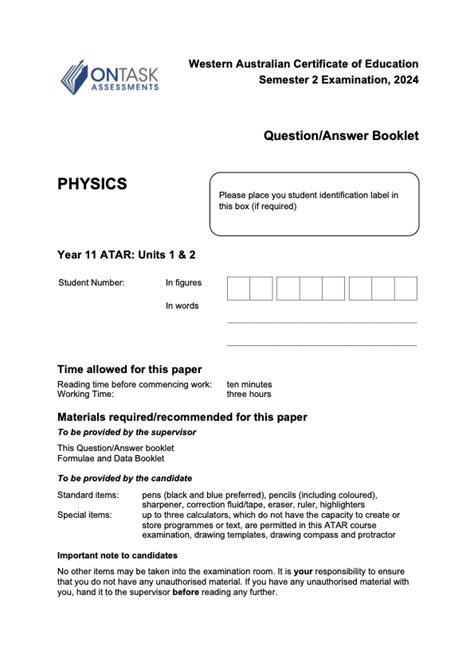 Physics Archives Ontask Assessments