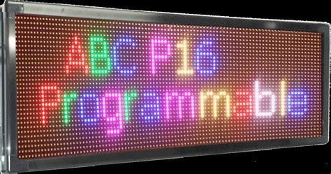 10 X60 Full Color RGB 16mm Outdoor Scrolling Programmable LED Sign