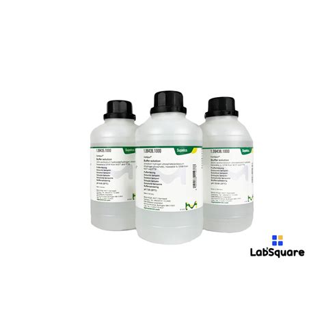 สาละลายบัฟเฟอร์ สีใส Buffer Solution Ph4 Ph7 Ph10 ขนาด 1l ยี่ห้อ Merck Germany Shopee Thailand