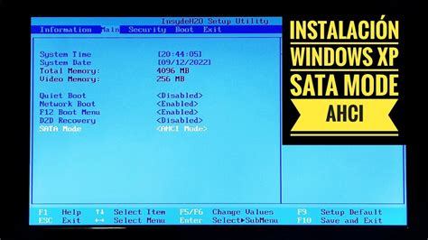 Cómo Configurar Bios Para Instalar Windows Xp Disco Sata Mundowin