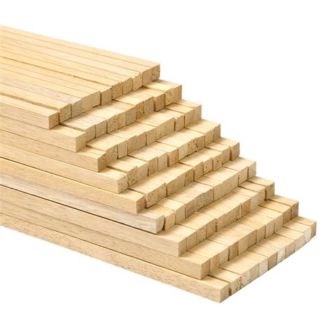 1 4 X 36 Inch 3 Ft Natural Wood Dowels Craftysticks Square Wooden