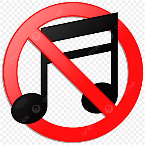 Señal De No Tocar Música PNG Sin Reproducir Música Sin Tocar El