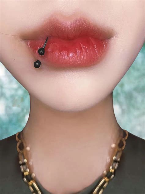 Black Funky Collar Stainless Steel Facial Jewelry Embellished Jewelry