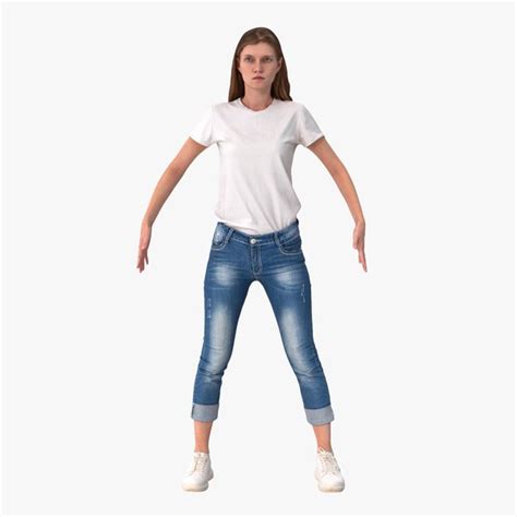 3d Isabella Casual Spring A Pose Turbosquid 2031606