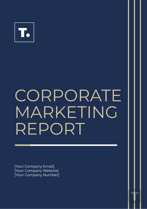 Free Corporate Marketing Report Template To Edit Online