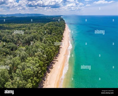 Aerial View Of Khao Lampi Hat Thai Mueang National Park In Khao Lak