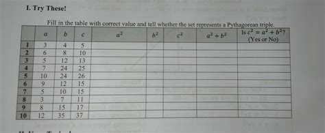 Solved I Try These Fill In The Table With Correct Value And Tell