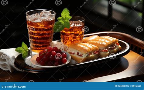Freshness And Refreshment In A Glass Of Ice Cold Drink Generated By Ai