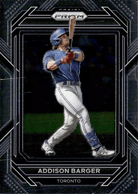 Mlb Future Watch Addison Barger Baseball Cards Toronto Blue Jays