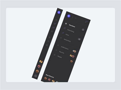 Dashboard Sidebar Navigation Figma Adobe XD Resources UI Dux