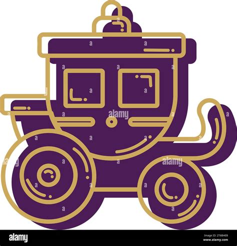 Isolated Royalty Carriage Icon Medieval Vector Stock Vector Image And Art