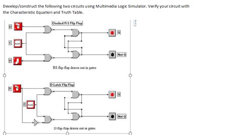Solved Develop Construct The Following Two Circuits Using Chegg