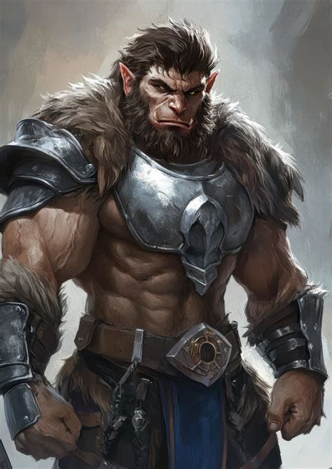 Dnd Character Portrait Bugbear Design Del Personaggio Arte Del