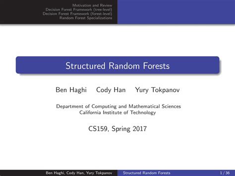 Pdf Structured Random Forests Github Pages · Decision Forest