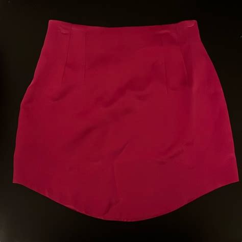 Zara Skirts Zara Hot Pink Satin Effect Mini Worn Once Poshmark