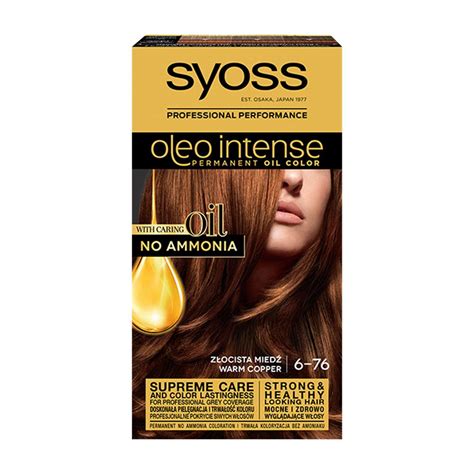 SYOSS FARBA KOLORYZUJĄCA OLEO 6-76 WARM COPPER. KOLOR MIEDZIANY ...