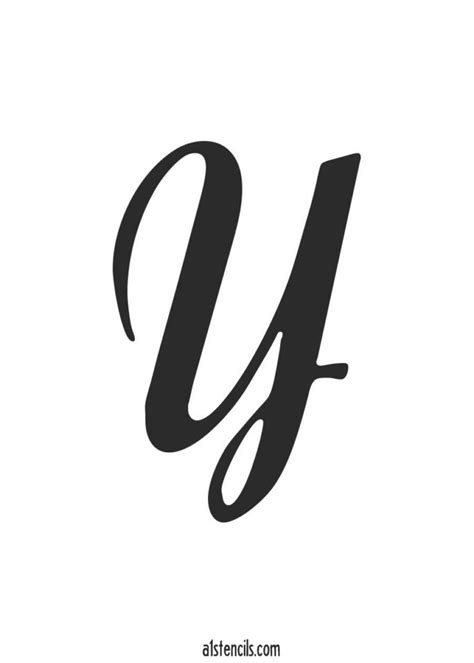 Y Cursive Letter