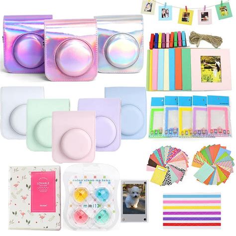 Para Fujifilm Instax Mini 12 Câmera Instantânea Caso Saco Protetor 64