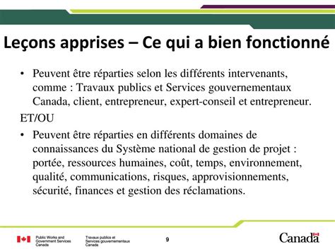 PPT Leçons apprises concernant le projet insérer le nom PowerPoint Presentation ID