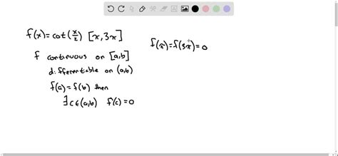 Solvedexplain Why Rolles Theorem Does Not Apply To The Function Even