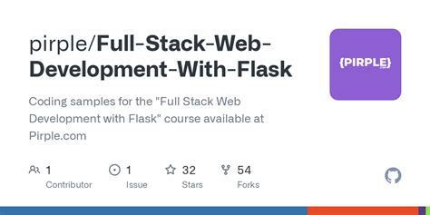 Github Pirple Full Stack Web Development With Flask Coding Samples For The Full Stack Web