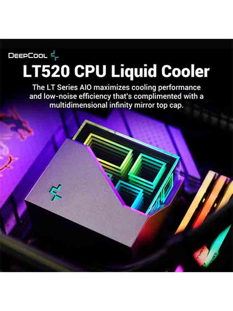 Deepcool Lt520 240mm High Performance Liquid Cpu Aio Cooler R Lt520