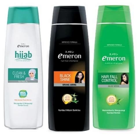 Jual Shampoo Emeron Hijab Clean Fresh Black Shine Hair Fallcontrol Ml Shopee Indonesia
