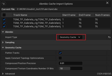 Ue管理内容 —— Alembic File Importerue导入abc文件 Csdn博客