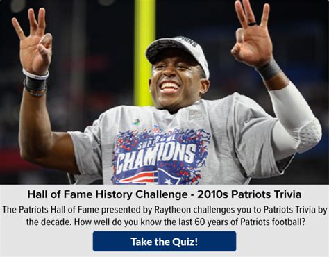 Patriots Hall Of Fame Trivia The Patriots Hall Of Fame
